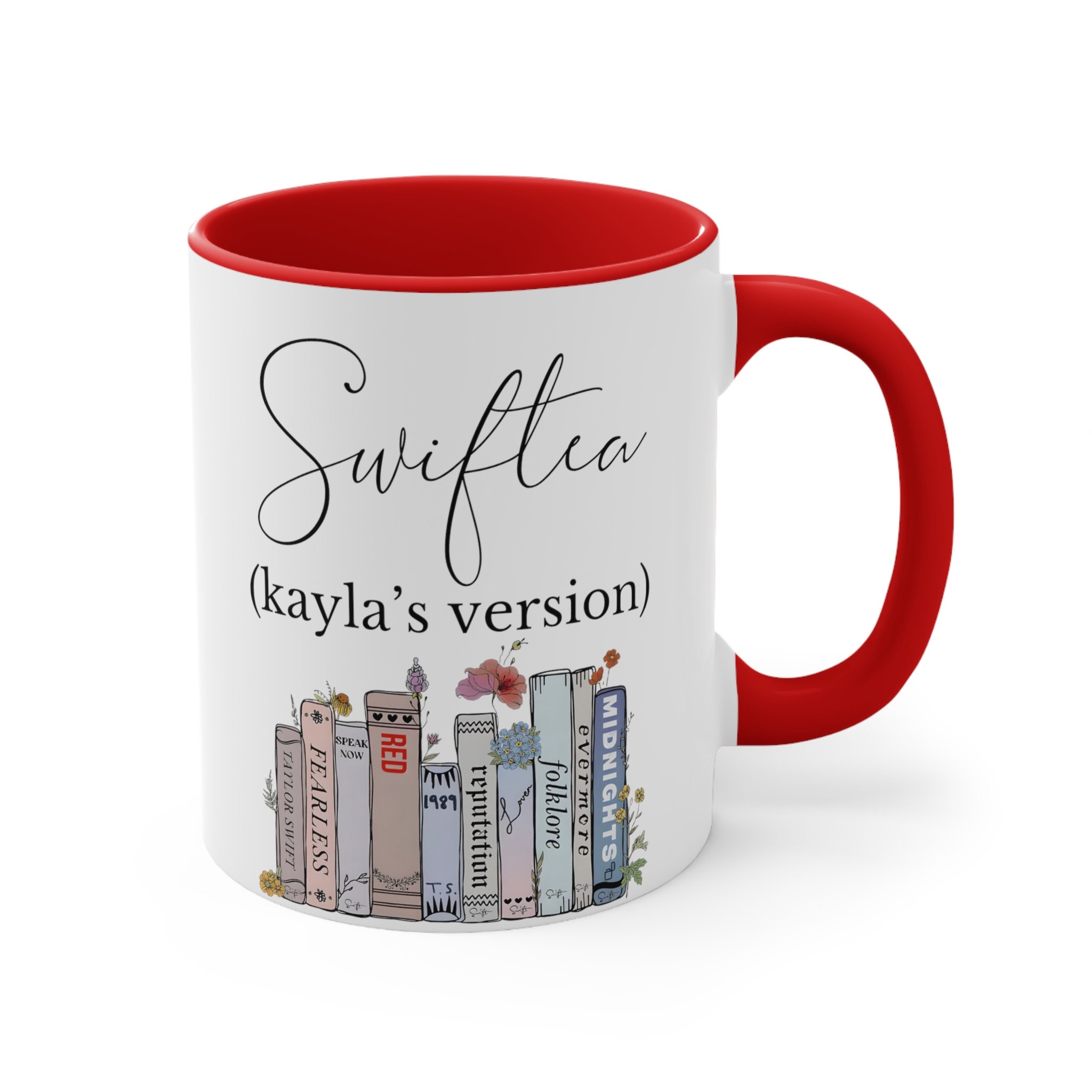 Personalized Swiftea Mug, Floral Music Album Mug, Gift for Her sold by ...