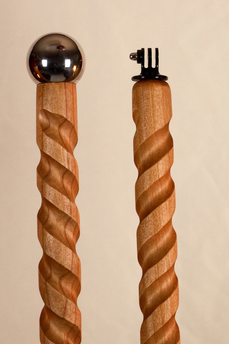 Lightning Staff - Handcarved Fractal Burned Walking/hiking Staff - Etsy