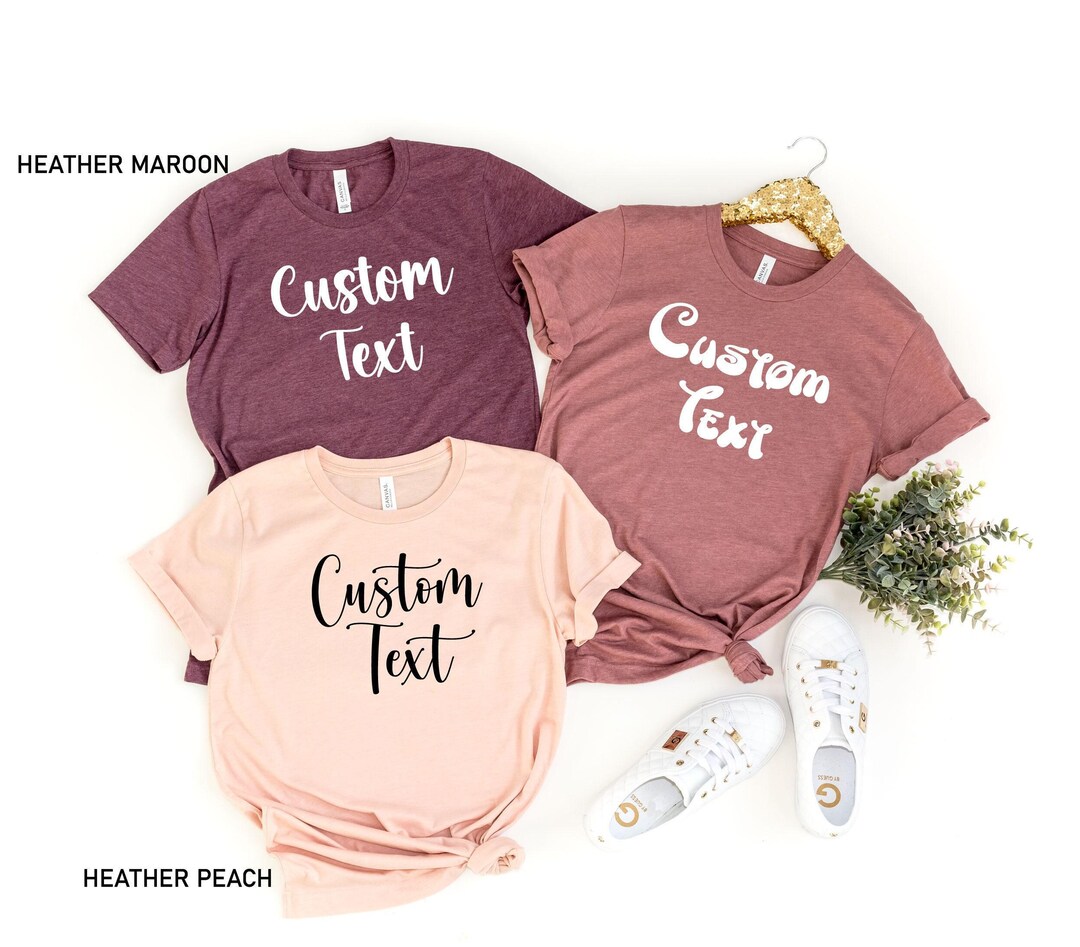Custom Text Shirts, Personalized T-shirt, Customized T-shirt, Custom T ...