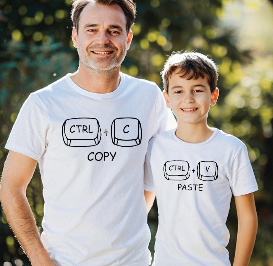 Dad Shirt, Copy Paste Shirt, Father Son Matching Shirts, Fathers Day ...