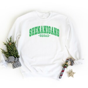 Shenanigans Squad With Kids Names on Sleeve, St Patrick's Day Sweater ...