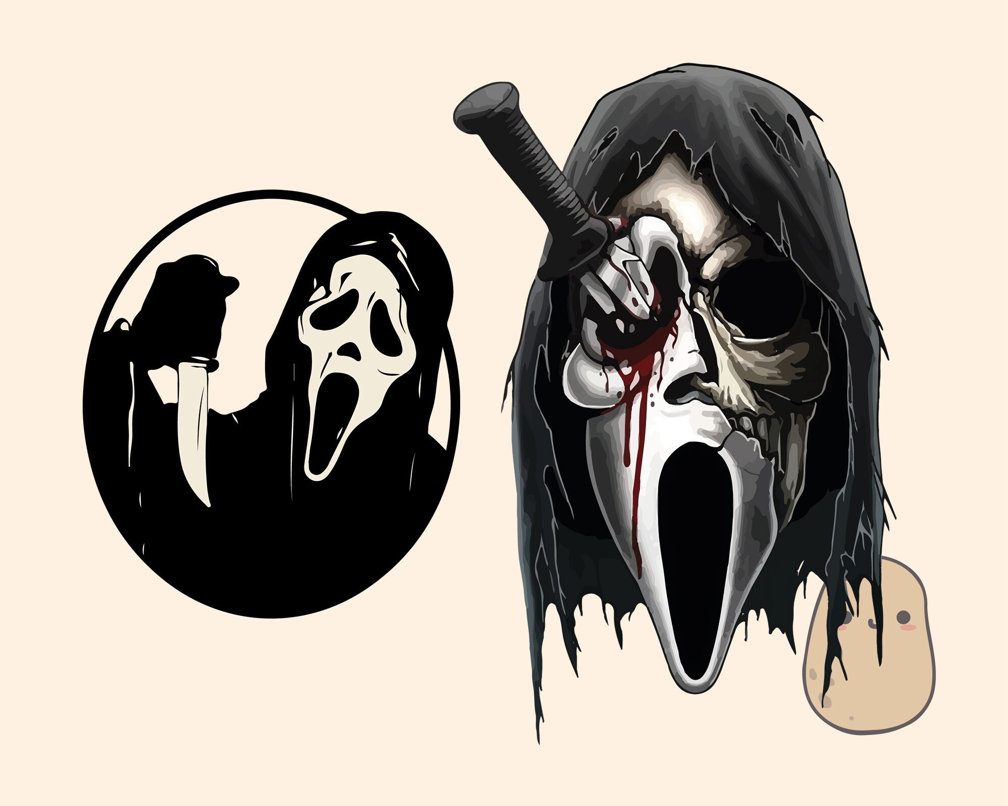 Scream SVG Bundle Ghost Face SVG Horror Character Svg - Etsy UK