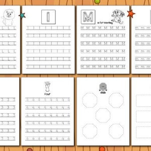 Alphabet Tracing Activity Book for Kids Fun Learning and - Etsy