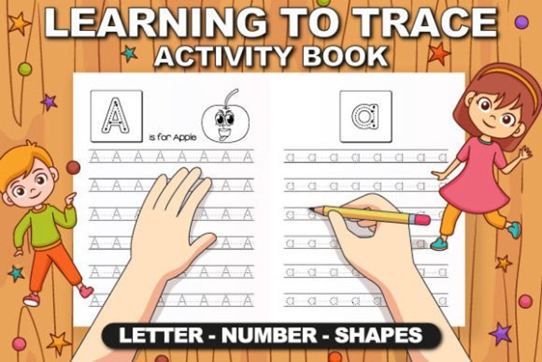 Alphabet Tracing Activity Book for Kids Fun Learning and - Etsy