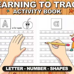 Alphabet Tracing Activity Book for Kids Fun Learning and - Etsy