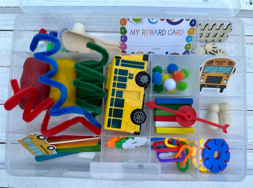 Back to School Play Dough Sensory Kit - Etsy
