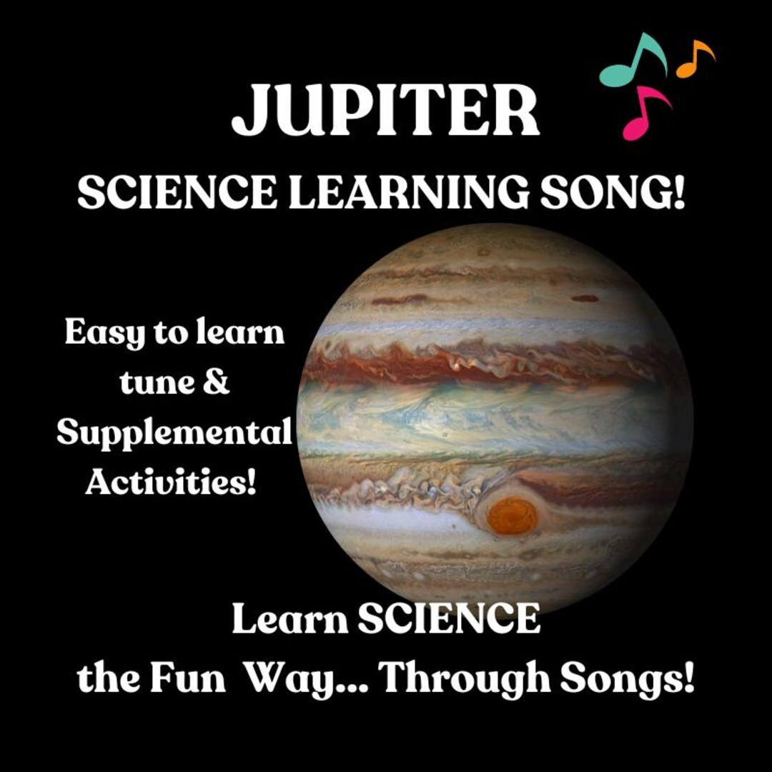 Jupiter Science Learning SONG & Supplemental Activities - Etsy