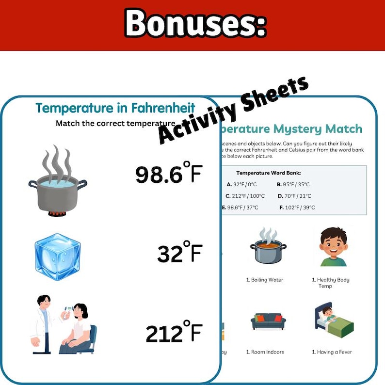 Fahrenheit Temperature Math SONG, VIDEO, & Bonus Slides, Extension ...