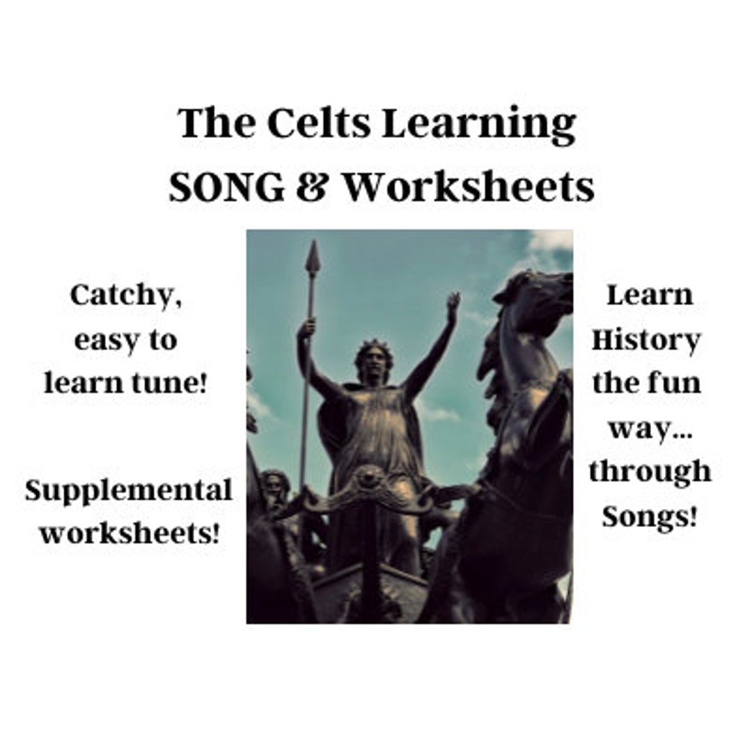 The Celts History Learning SONG & Worksheets - Etsy