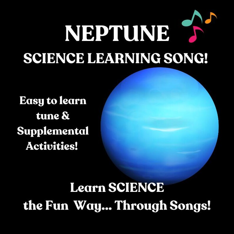 Neptune Science Learning SONG & Supplemental Activities - Etsy