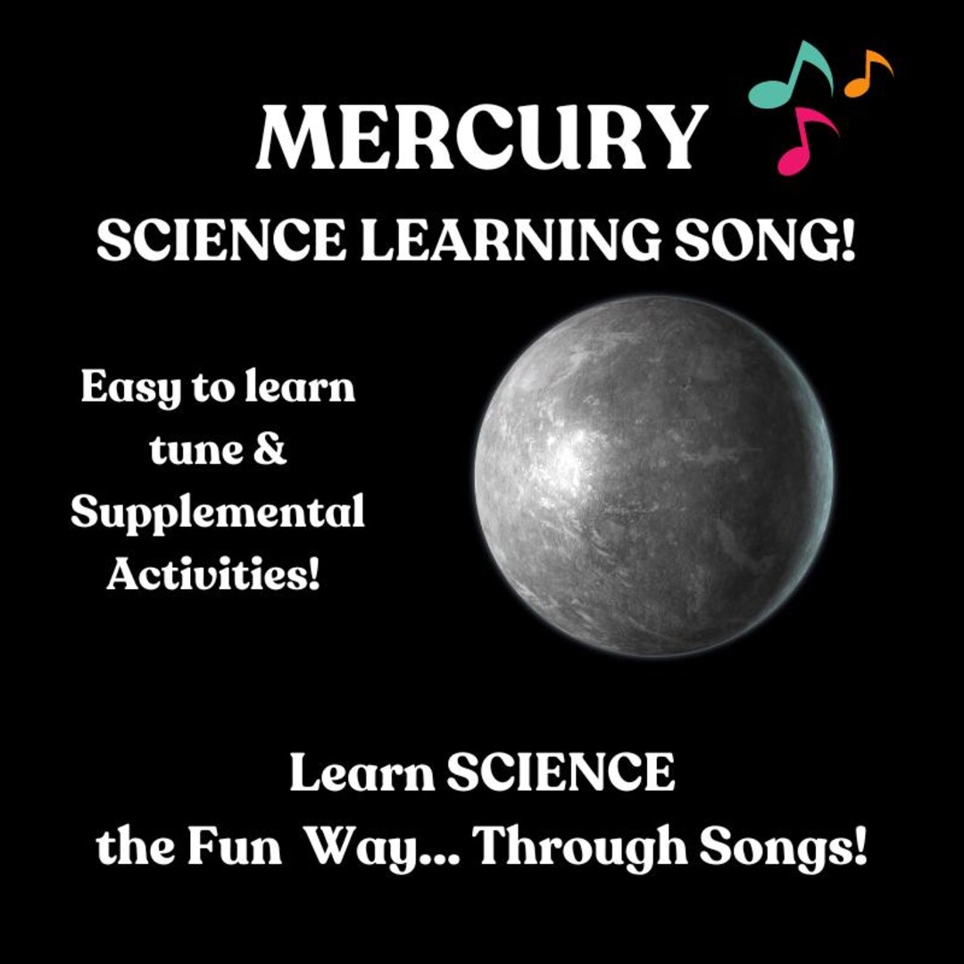 Mercury Science Learning SONG & Supplemental Activities - Etsy