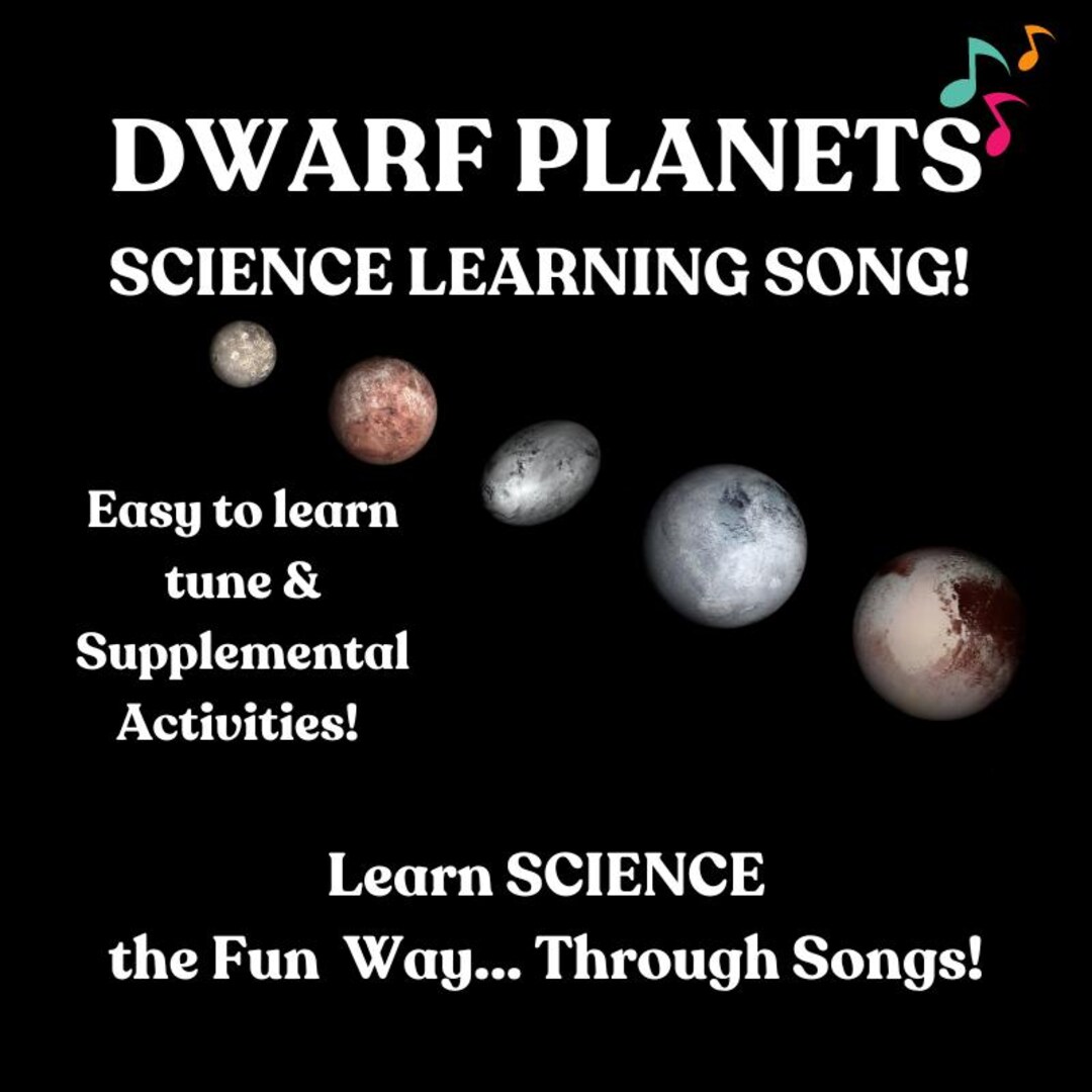 Dwarf Planets Science Learning SONG & Supplemental Activities - Etsy