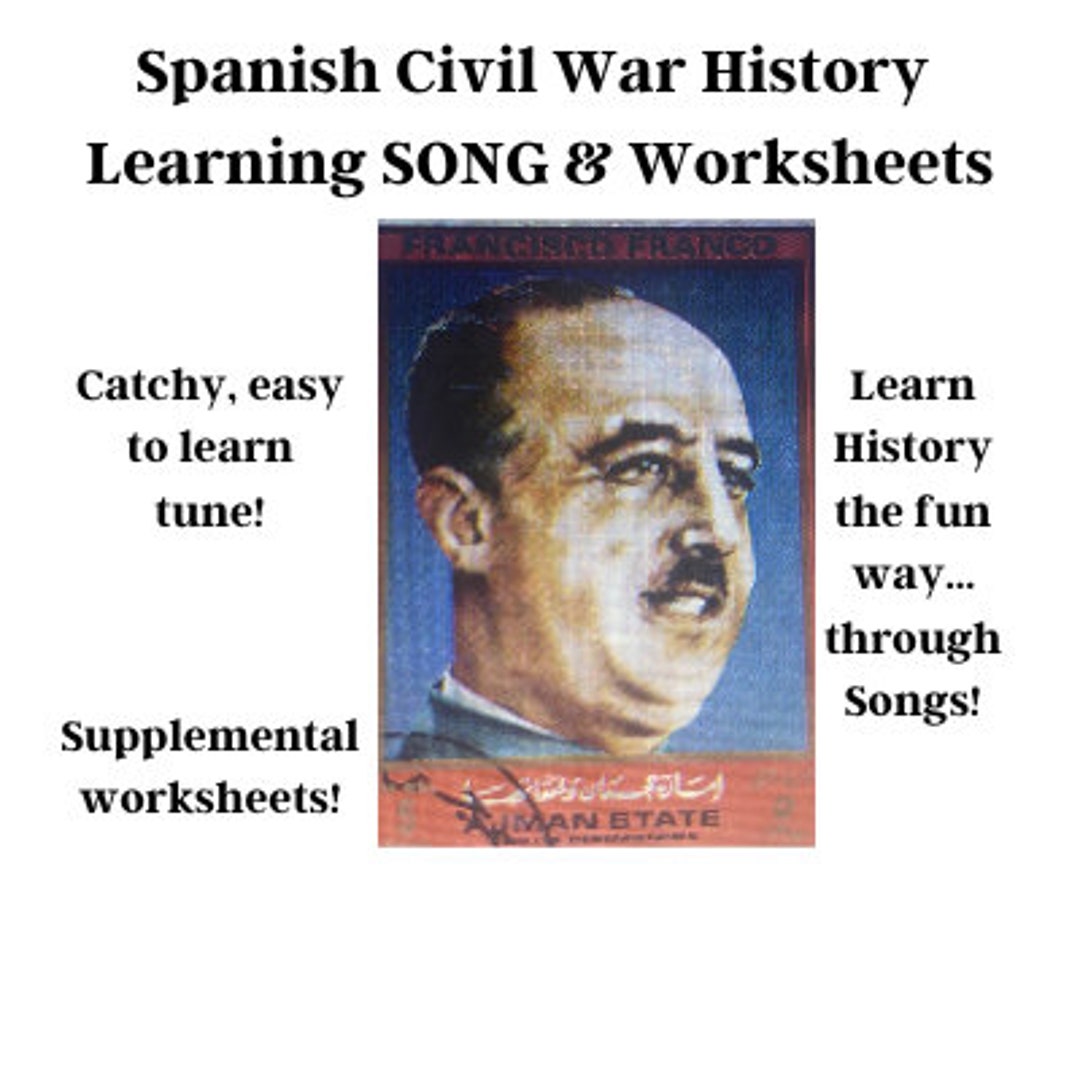 Spanish Civil War History Learning SONG & Worksheets - Etsy
