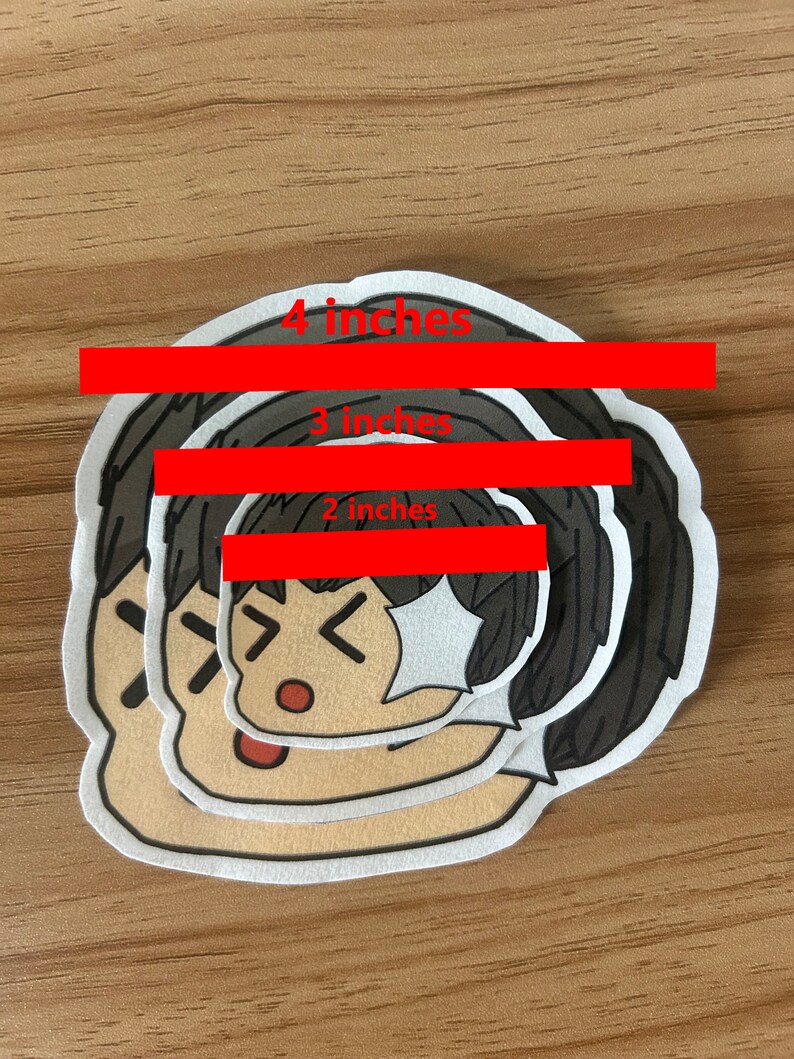 Funny Anime Sticker, Slapped Chibi Boy Sticker, Kawaii Anime Sticker ...