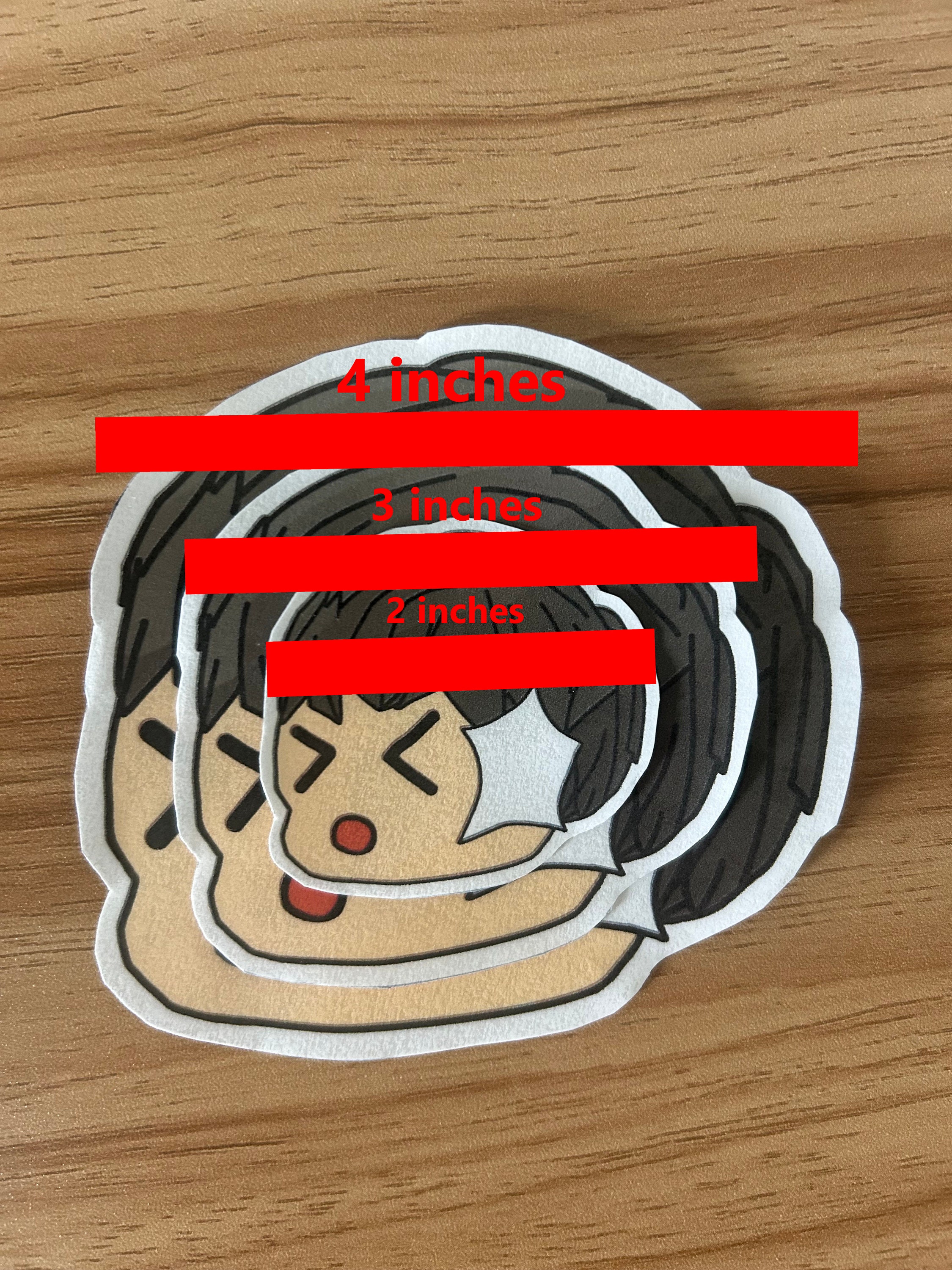 Funny Anime Sticker, Slapped Chibi Boy Sticker, Kawaii Anime Sticker ...