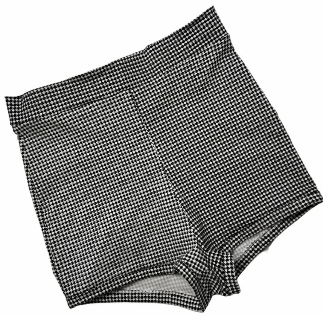 Handmade Booty Shorts Hot Pants Boyleg High Cut Houndstooth Sz 10 ...