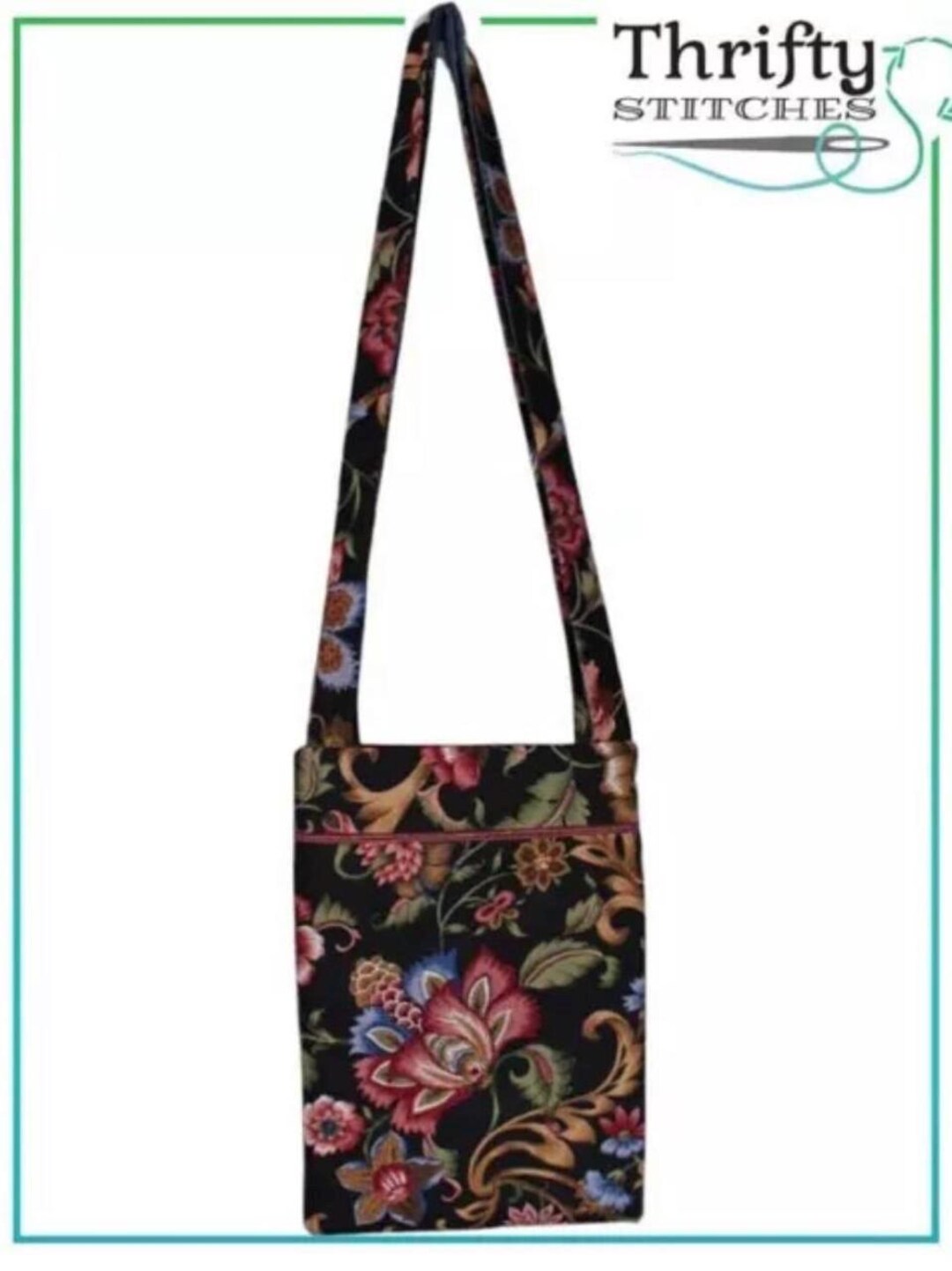 Book Bag Tote A4 Size Vintage Fabric Handmade - Etsy