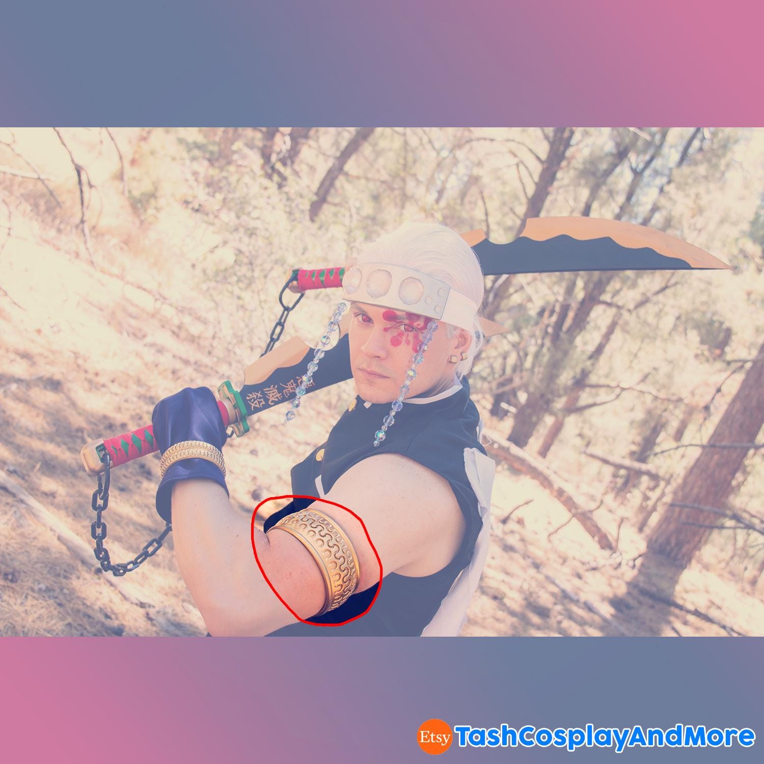 Demon Slayer Tengen Uzui Arm Band 3D - Etsy