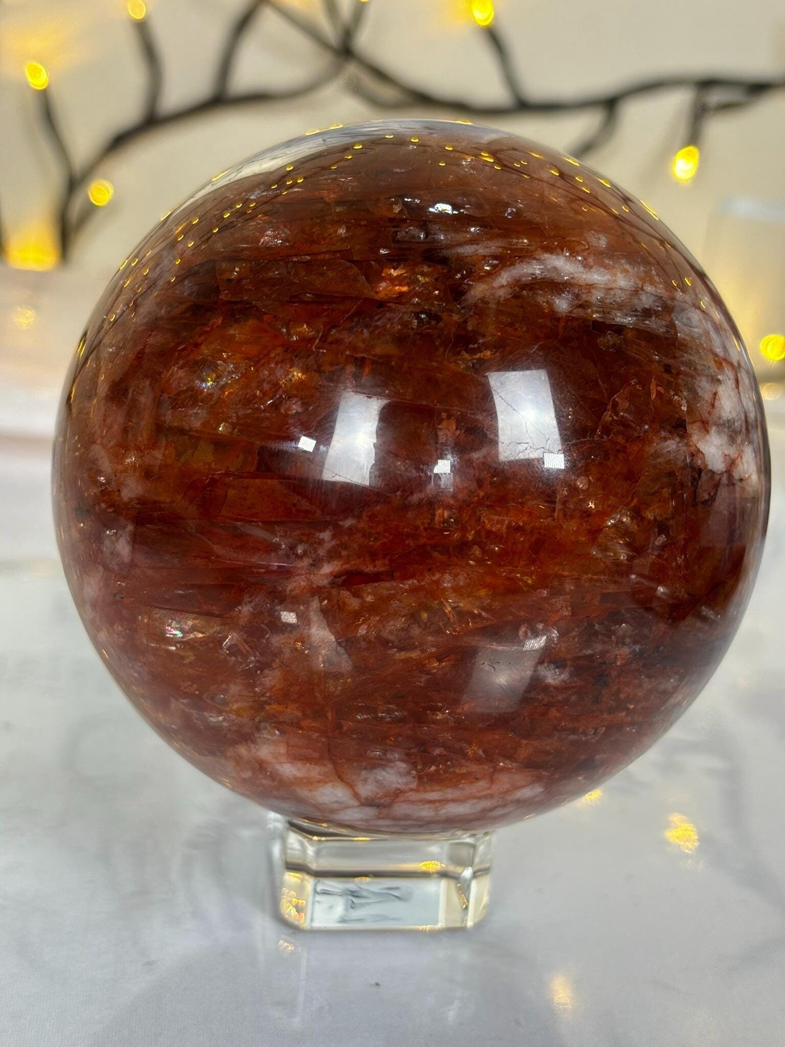 HQ Fire Quartz Sphere - Etsy
