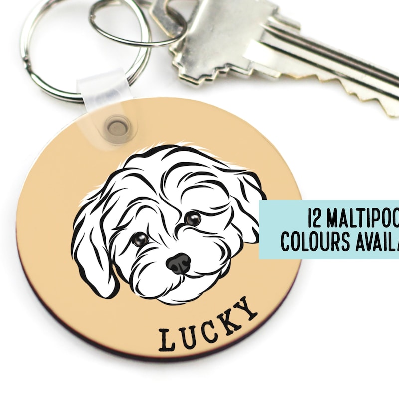 Maltipoo Dog Purse Charm - Etsy