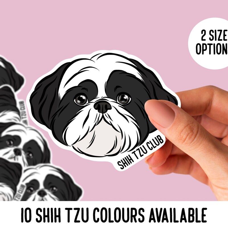 Shih Tzu Stickers - Etsy
