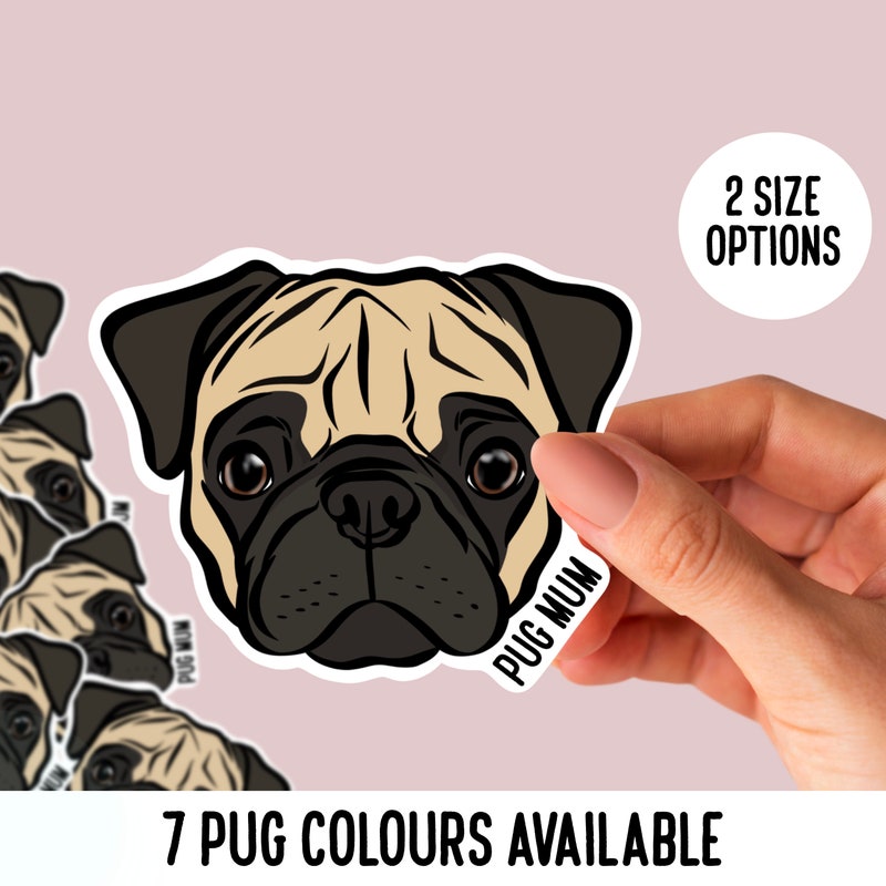 Pug Sticker Pack - Etsy