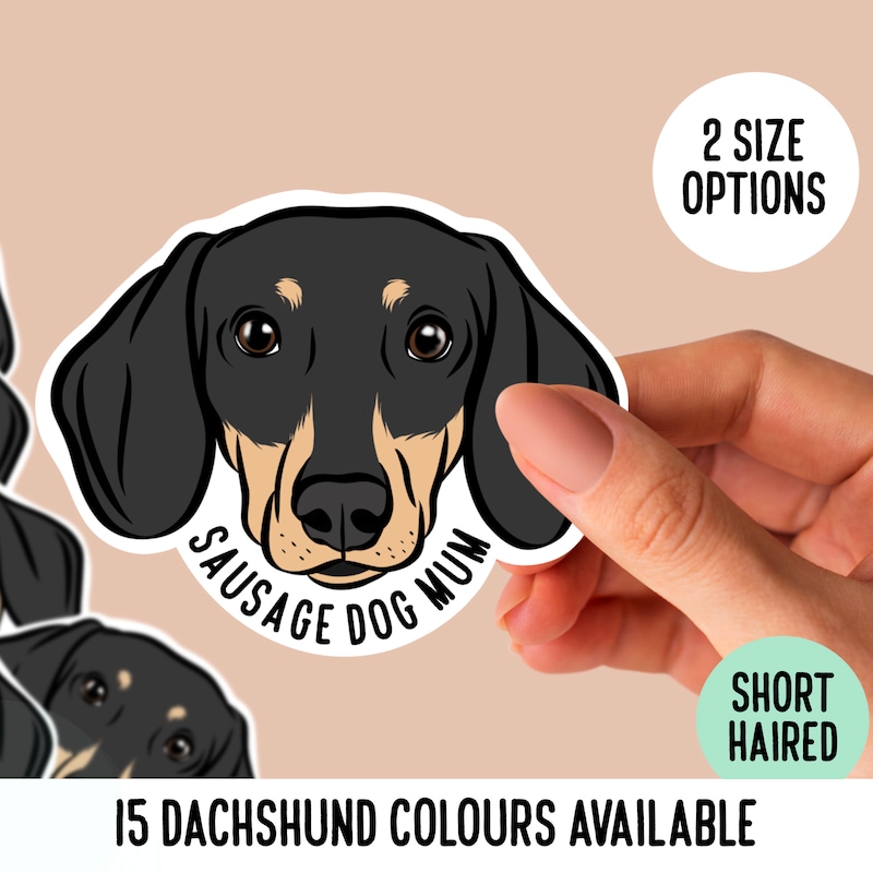 Dachshund Sticker - Etsy