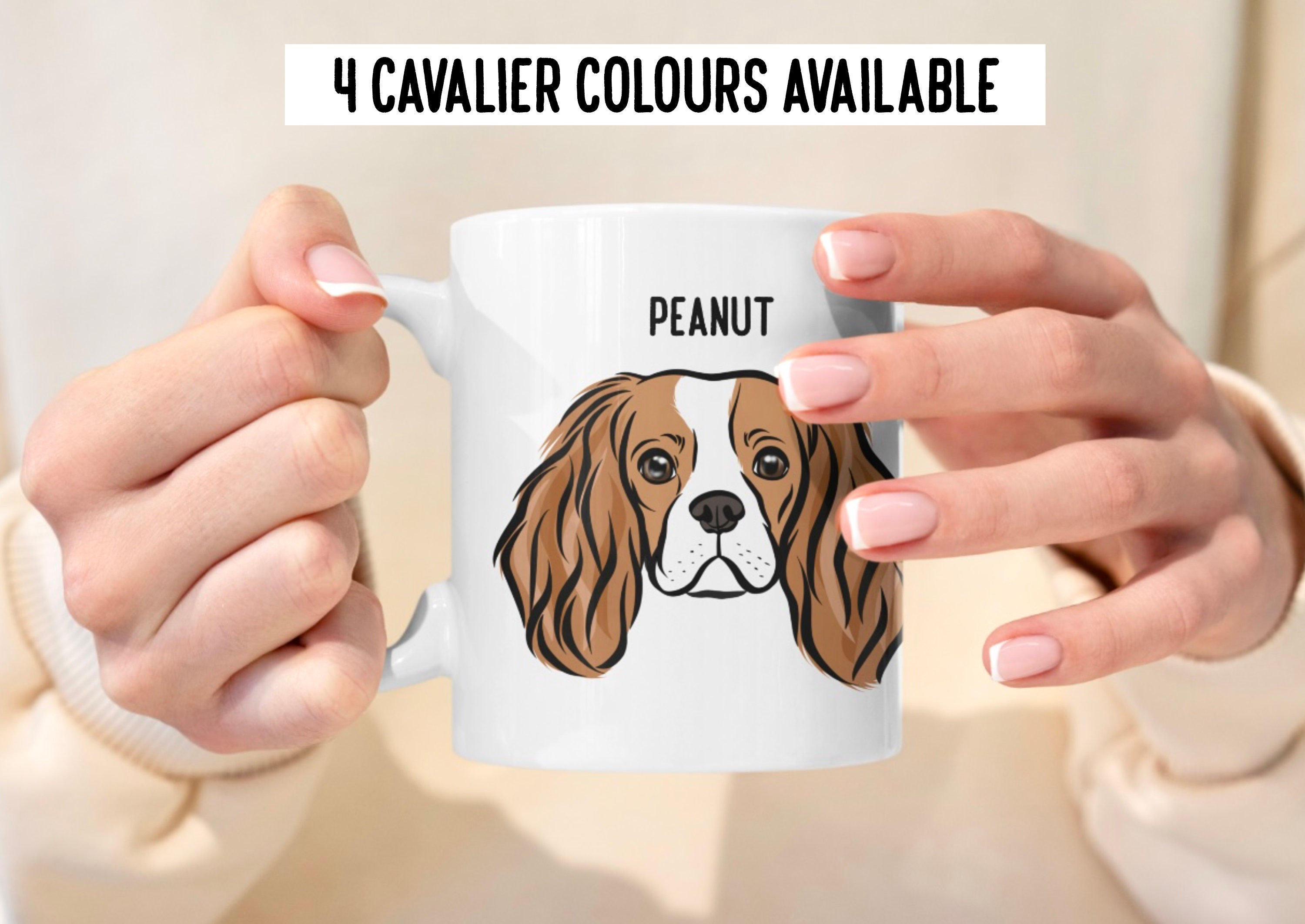 Cavalier King Charles Spaniel Mug/ Custom Cavalier Name Mug/ - Etsy