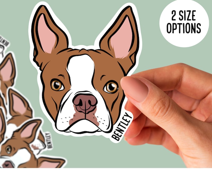 Cavapoo Face Stickers/ Personalised Dog Portrait Die Cut Sticker Pack ...