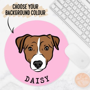 Jack Russel Terrier Mouse Mat/ Customised Jack Russel Terrier Computer ...