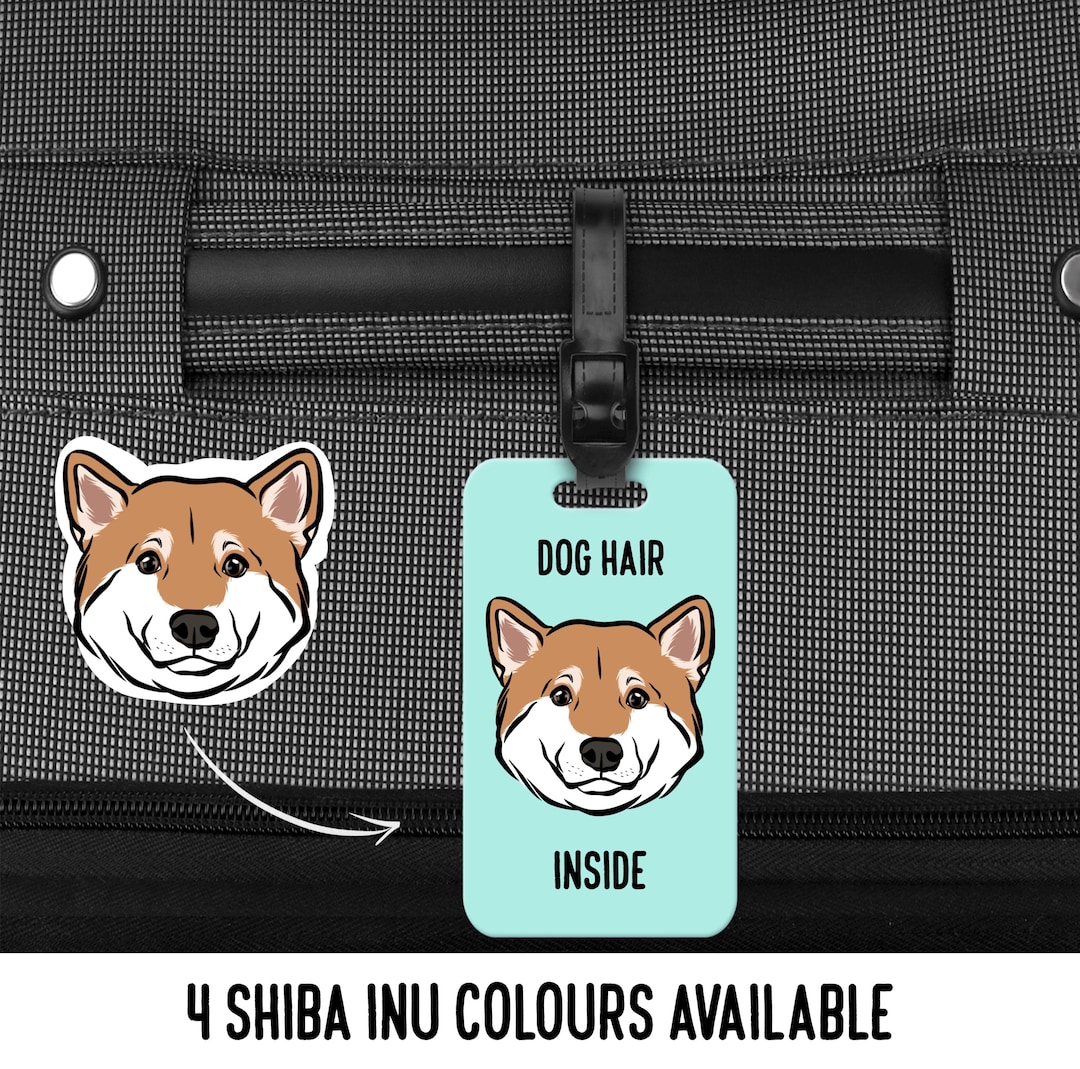 Shiba Inu Suitcase Tag: Personalized Dog Breed Luggage Identifier - Etsy