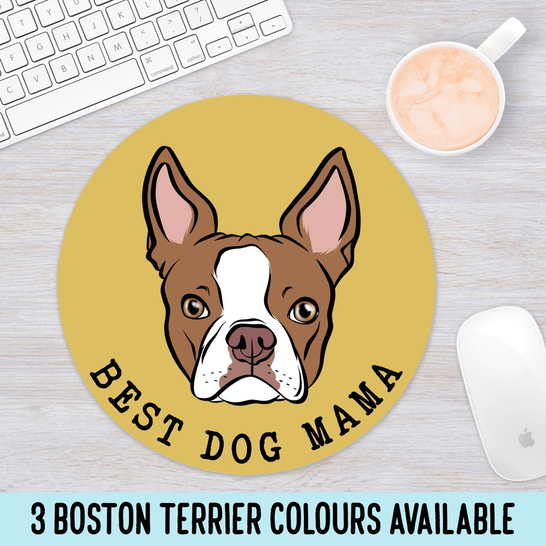 Personalised Boston Terrier Mouse Mat/ Custom Your Own Boston Terrier ...