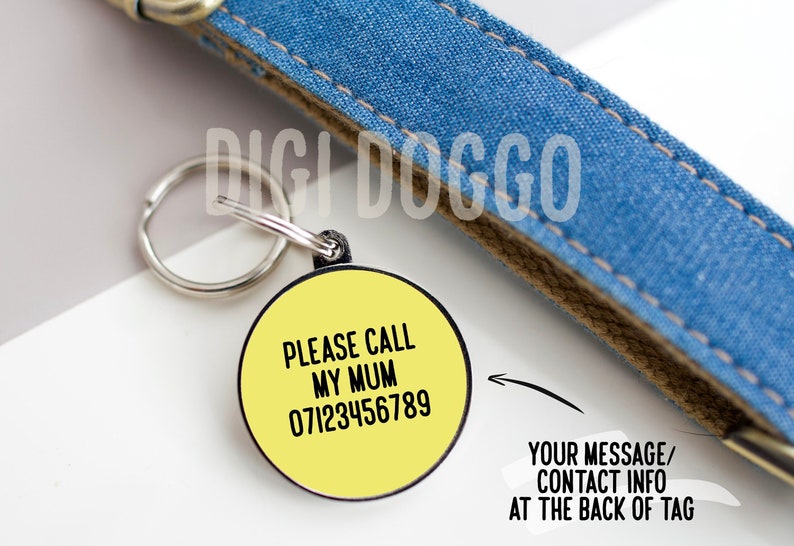 Personalized Cockapoo ID Tag: Custom Dog Portrait Pet Tag - Etsy