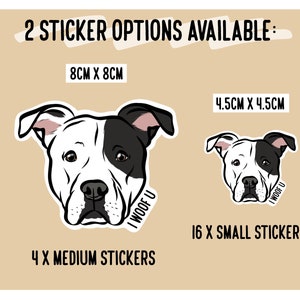 Staffordshire Bull Terrier Stickers/ Personalised Staffy Name Sticker ...
