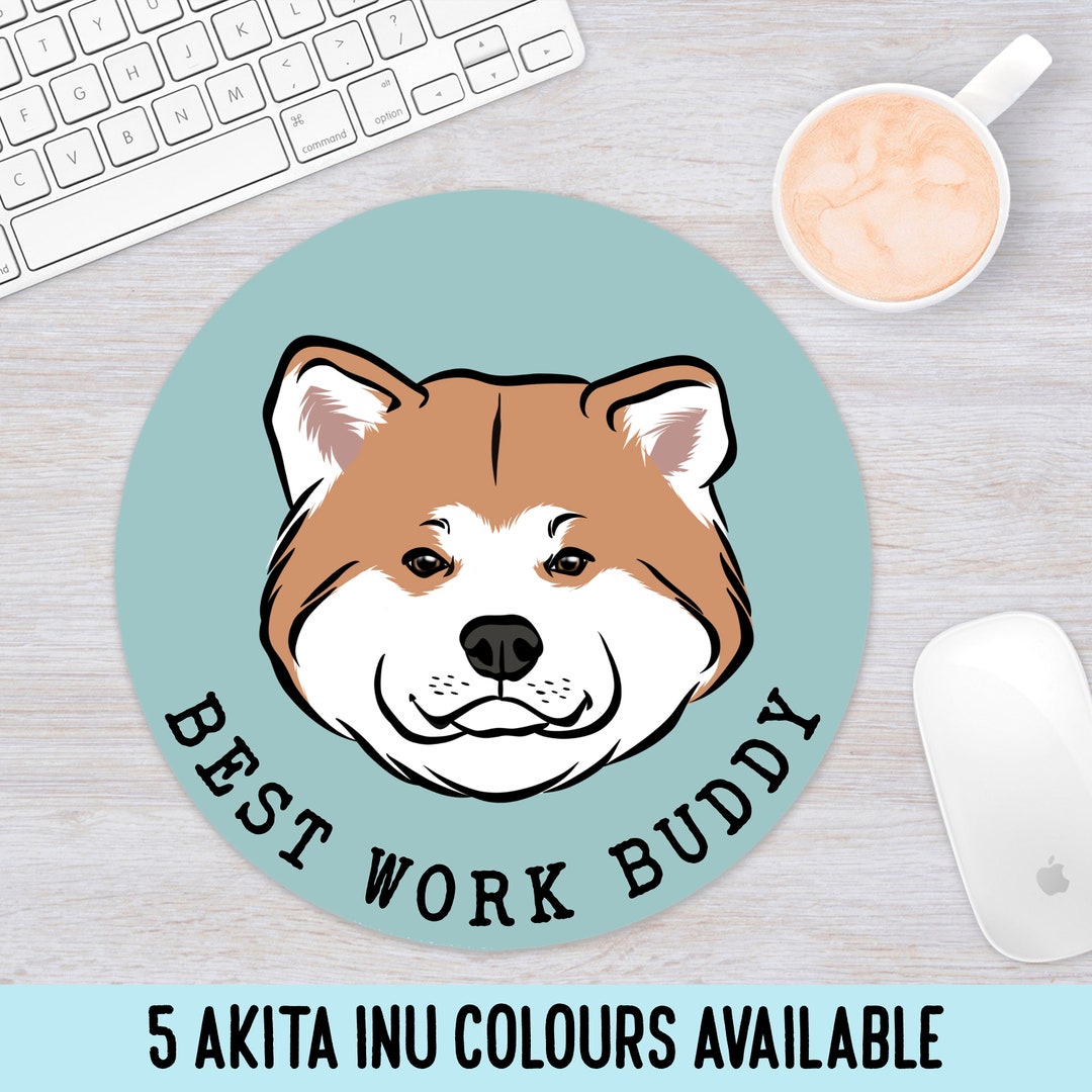 Personalised Akita Inu Mouse Mat/ Custom Your Own Akita Inu Portrait ...