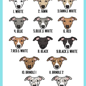 Personalised Whippet Stickers/ Custom Laptop Greyhound Stickers/ Dog ...