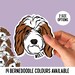 Cavapoo Face Stickers/ Personalised Dog Portrait Die Cut Sticker Pack ...