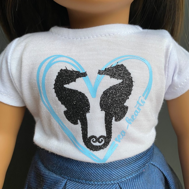 Ocean T-shirt for 18 Inch Dolls - American Girl Dolls, Our Generation ...