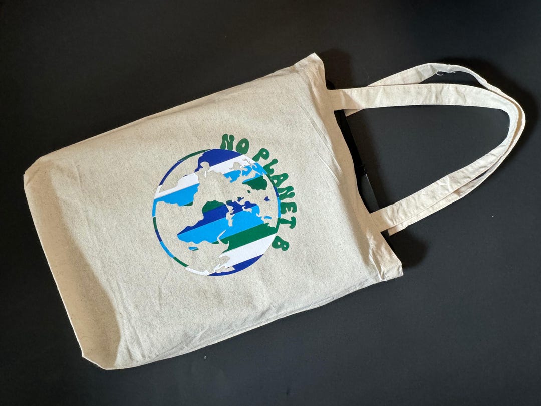 No Planet B Tote Bag | Upcycled | One of a Kind - Etsy