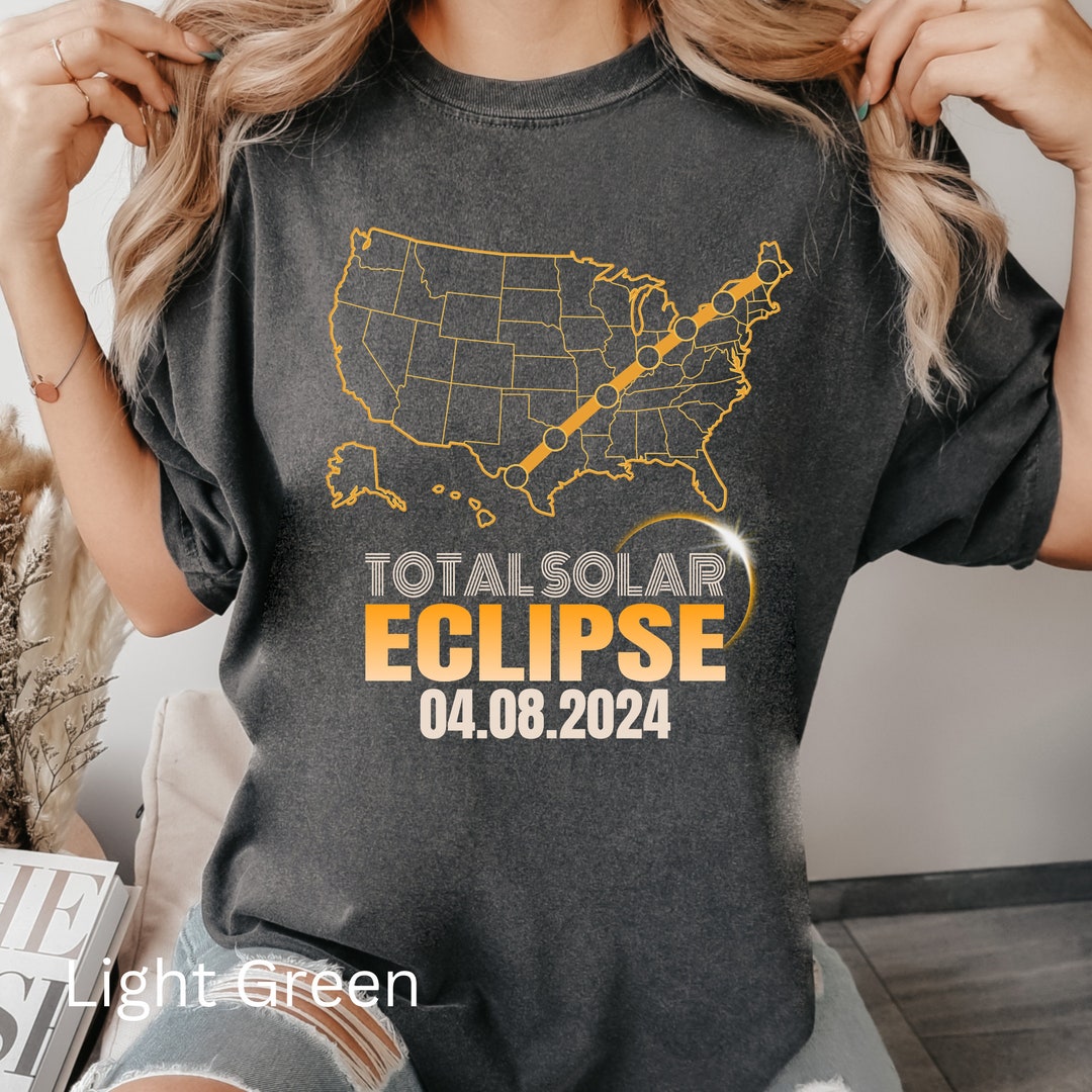 Solar Eclipse Tee 2024 Astronomical Event Tee Sun and Moon Fashionable ...
