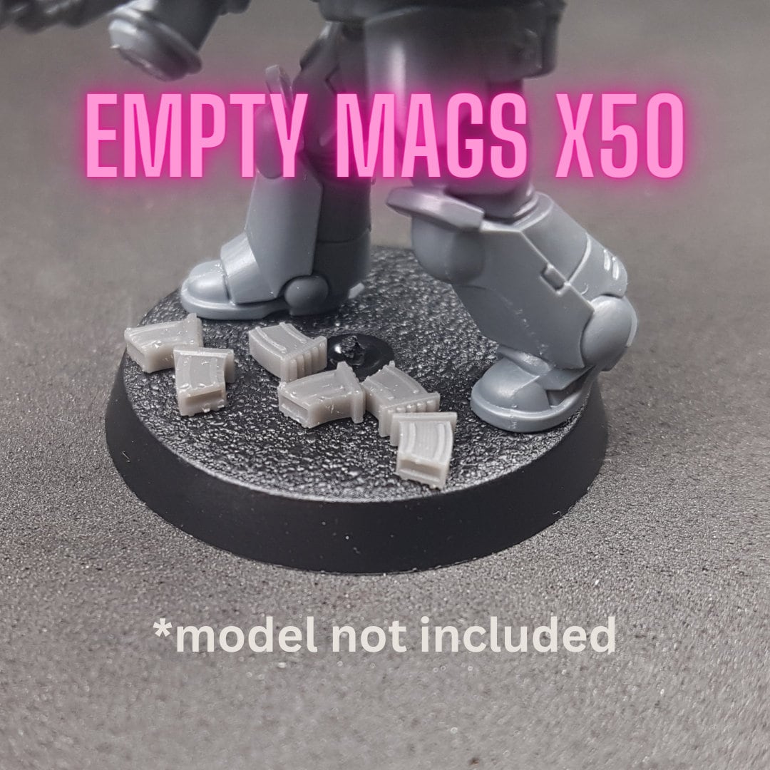 Boltgun Magazine X50 3d Printed Basing Bits for Warhammer 40k. 28/32mm Scale. - Etsy
