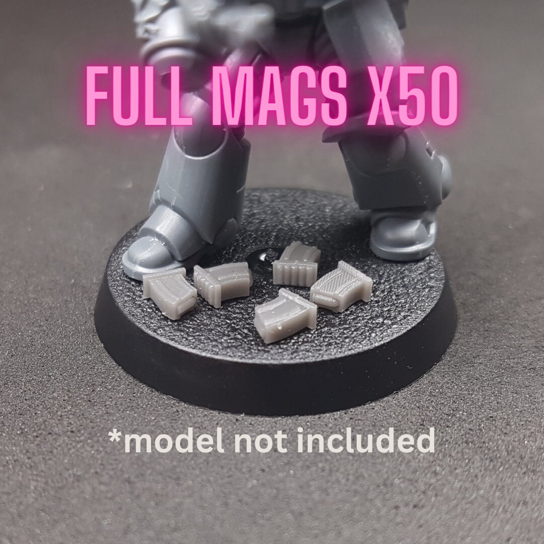 Boltgun Magazine X50 3d Printed Basing Bits for Warhammer 40k. 28/32mm Scale. - Etsy