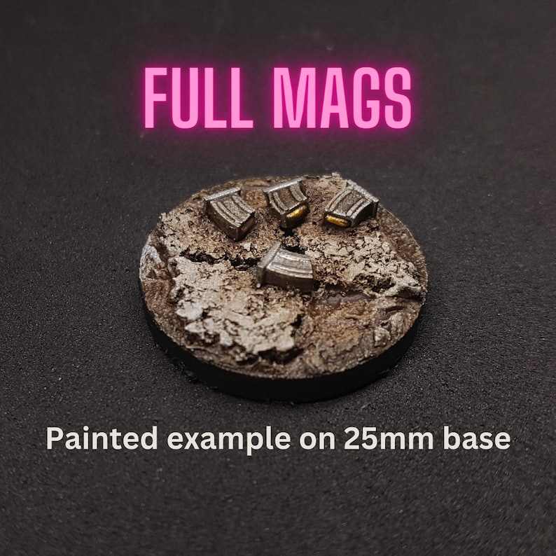 Boltgun Magazine X50 3d Printed Basing Bits for Warhammer 40k. 28/32mm ...