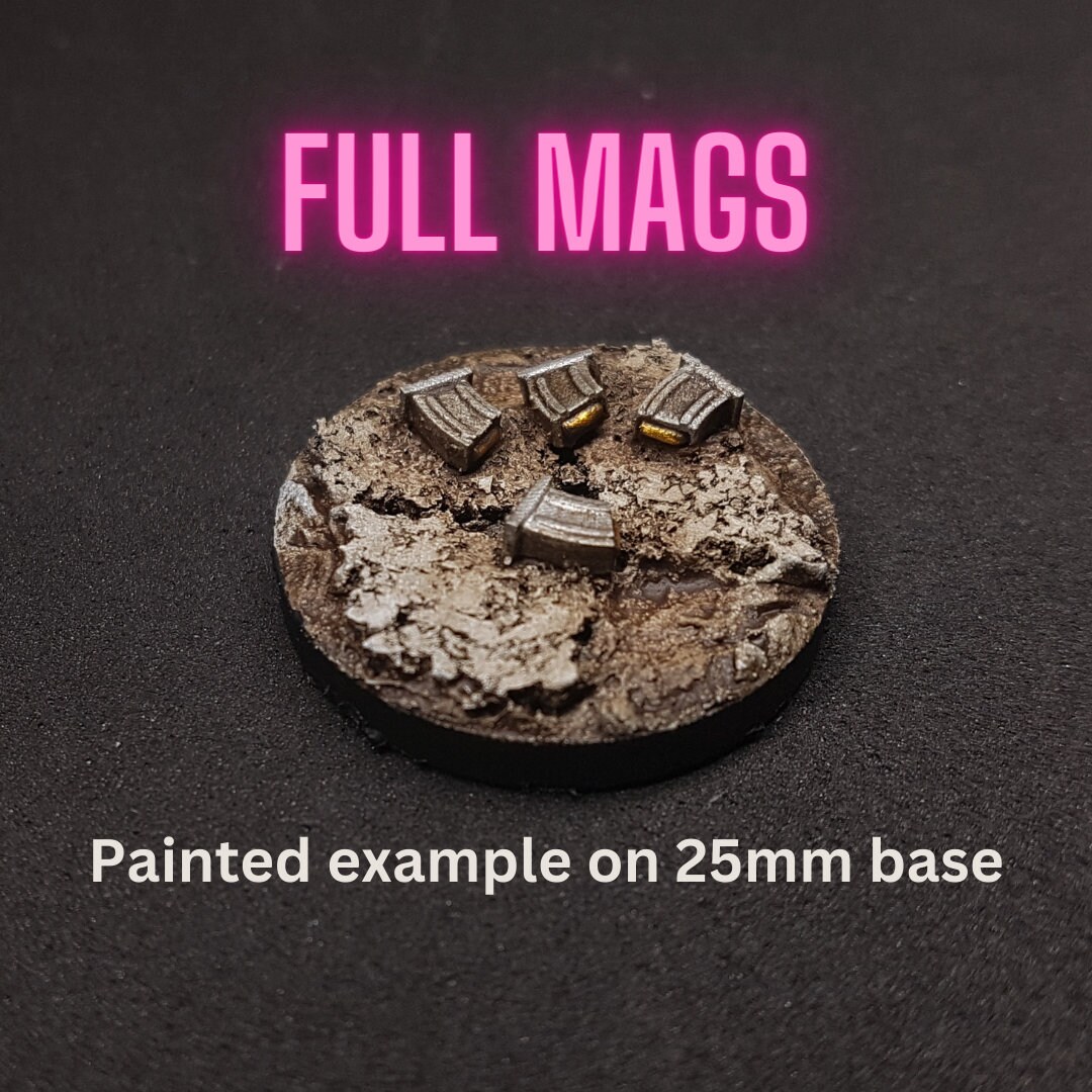 Boltgun Magazine X50 3d Printed Basing Bits for Warhammer 40k. 28/32mm Scale. - Etsy