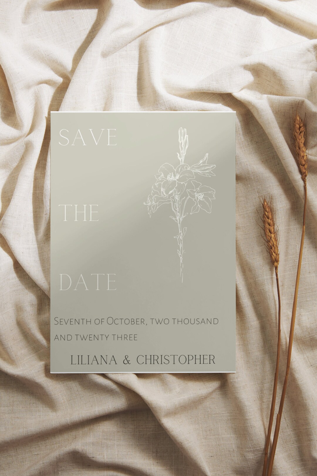 Catholic Wedding Save the Date Template | Litany of St. Joseph Prayer ...