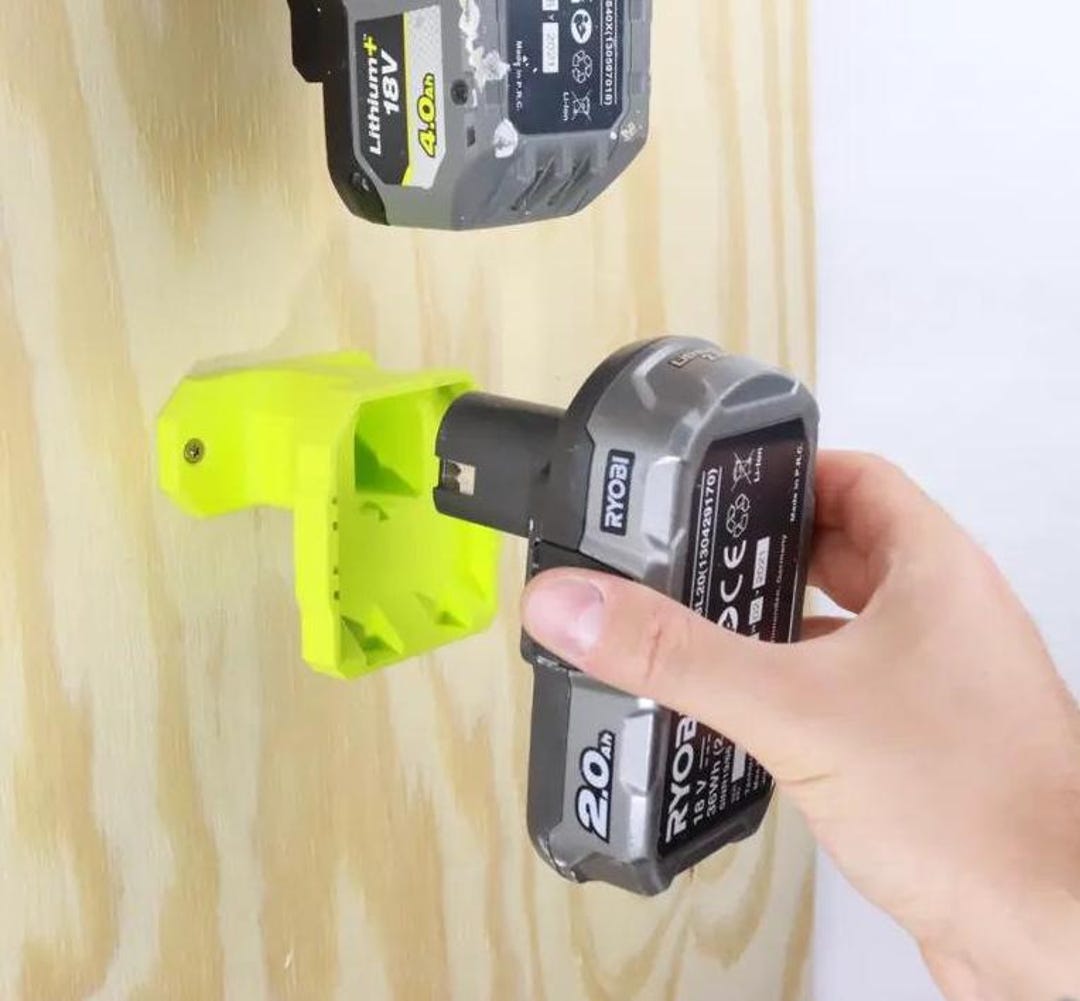 Locking Mechanism Pack of Three Ryobi Battery Storage Mount/holder Fits ...