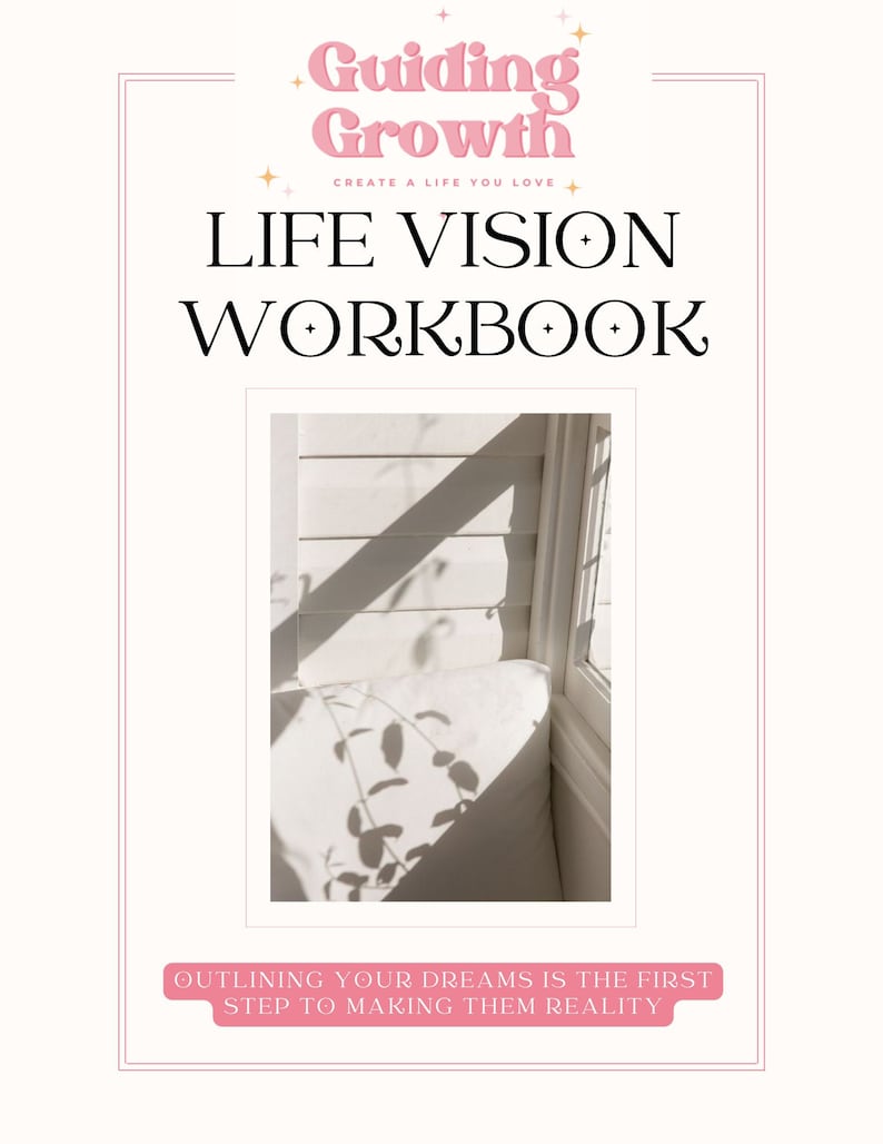 Life Vision Workbook - Etsy