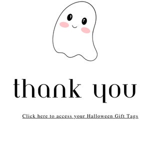Halloween Gift Tags Cute & Kid-friendly Designs Instant - Etsy