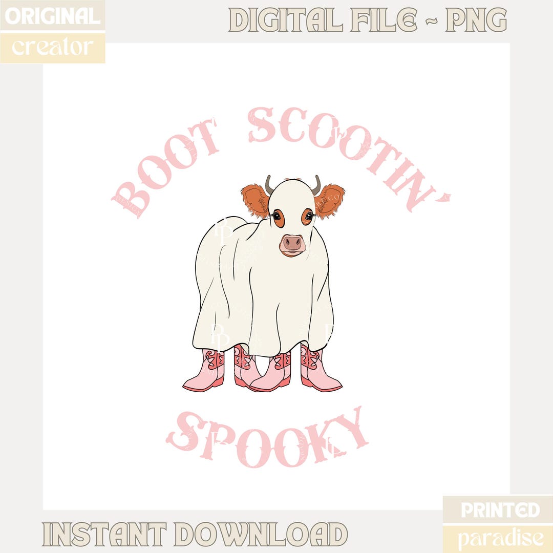 Boot Scootin Spooky PNG, Country PNG, Digital Download, Funny PNG, Cute ...