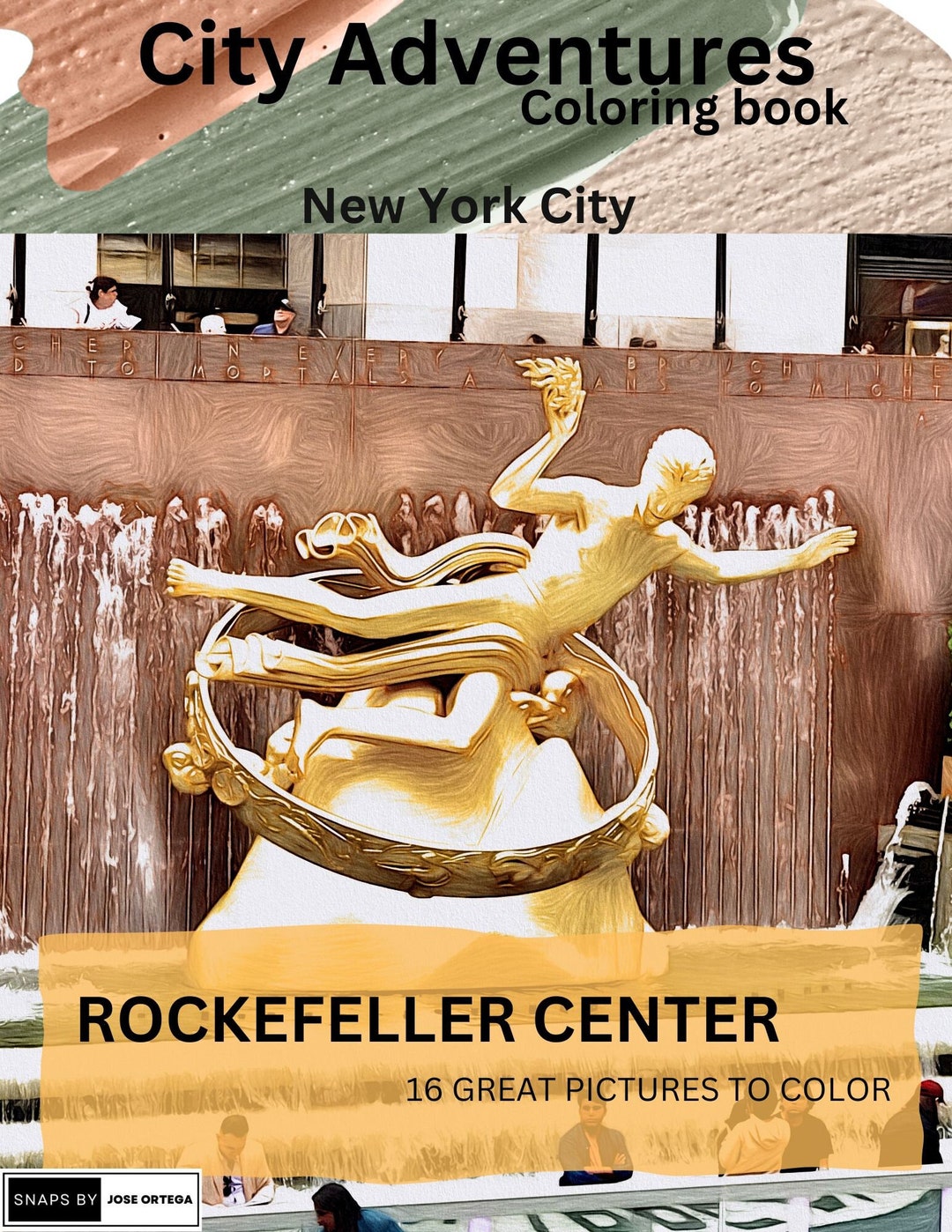 Rockefeller Center Coloring Book - Etsy